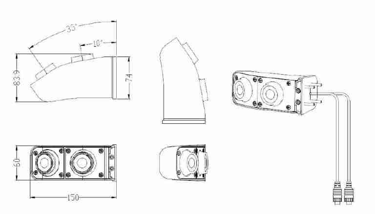 New Wing Mirror Replacement Monitors with Dual Cameras
